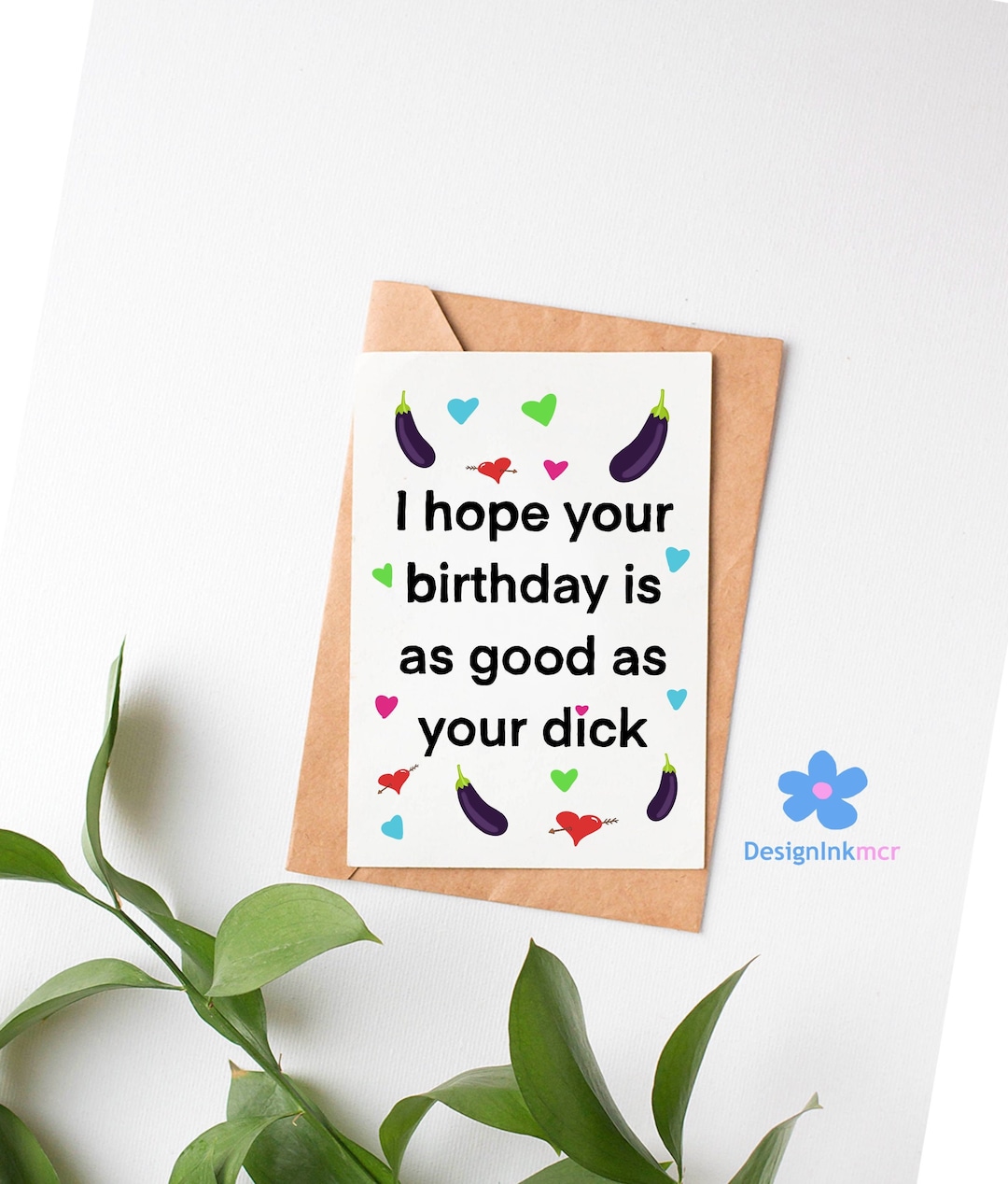 Rude Happy Birthday Card Rude Card for Him Funny Birthday Card Naughty ...