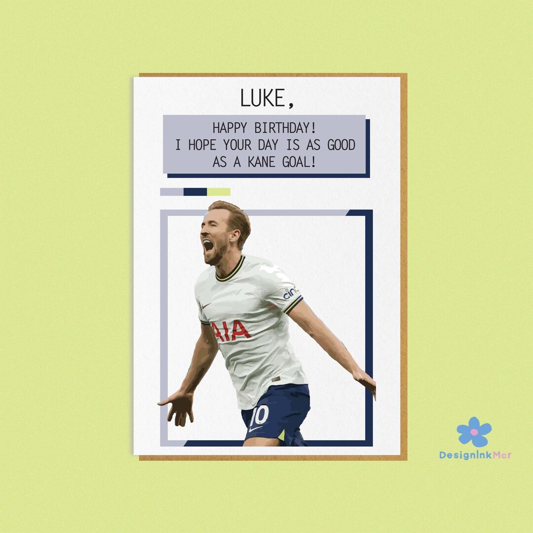 Harry Kane Happy Birthday Card Kane Greeting Card - Etsy