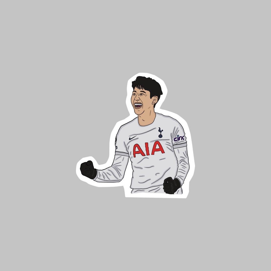 Heung Min Son Sticker Spurs Sticker Football Sticker - Etsy