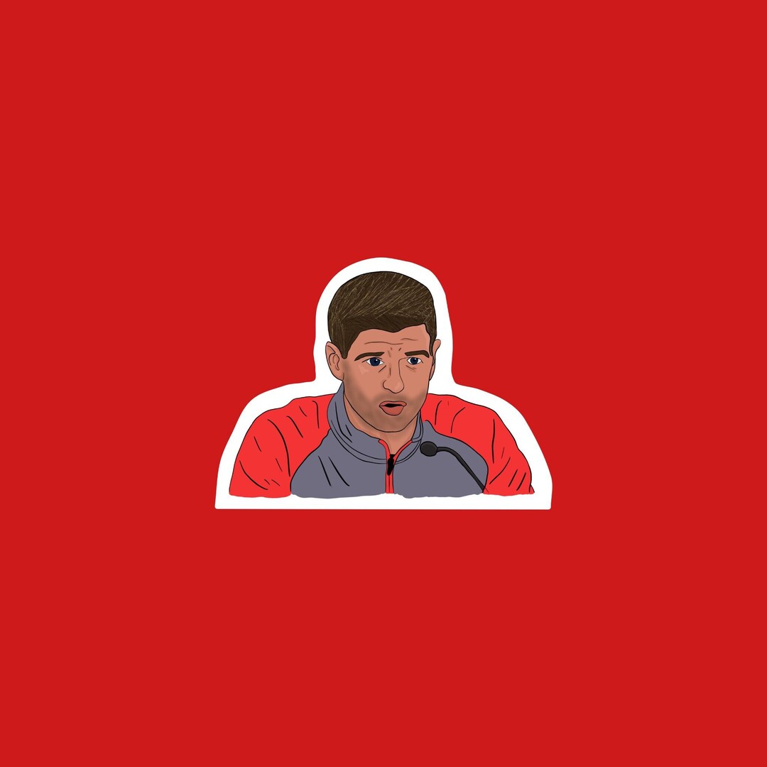 Steven Gerrard Sticker | Liverpool Sticker | Football Sticker | Gerrard ...