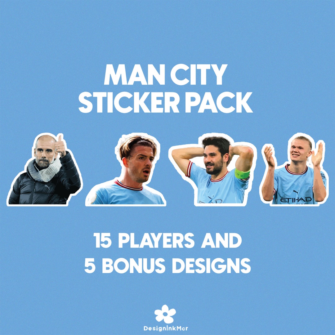 20x Man City Stickers Man City Sticker Pack Man City - Etsy
