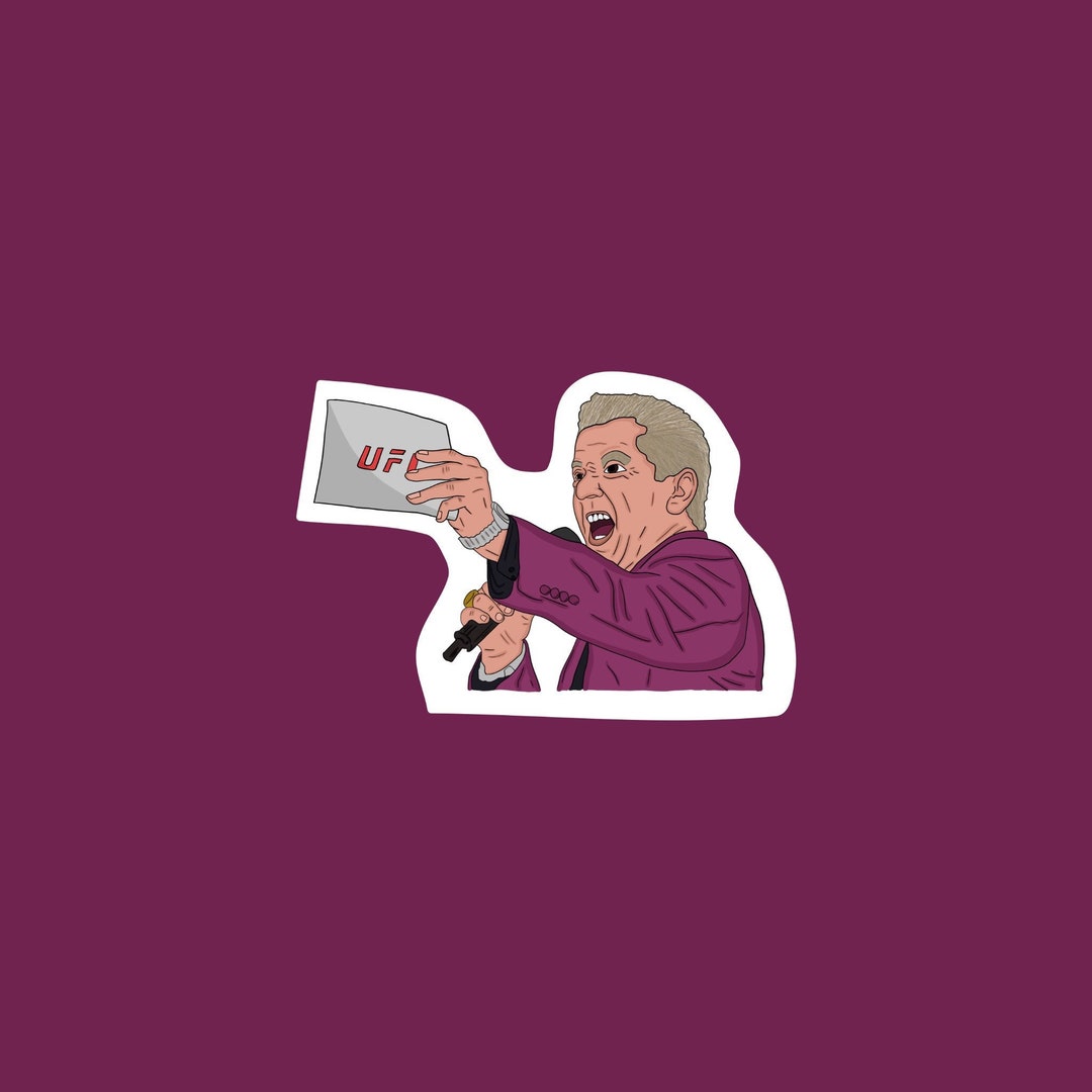 Bruce Buffer Sticker | UFC Gift | MMA Sticker | Bruce Buffer Gift ...