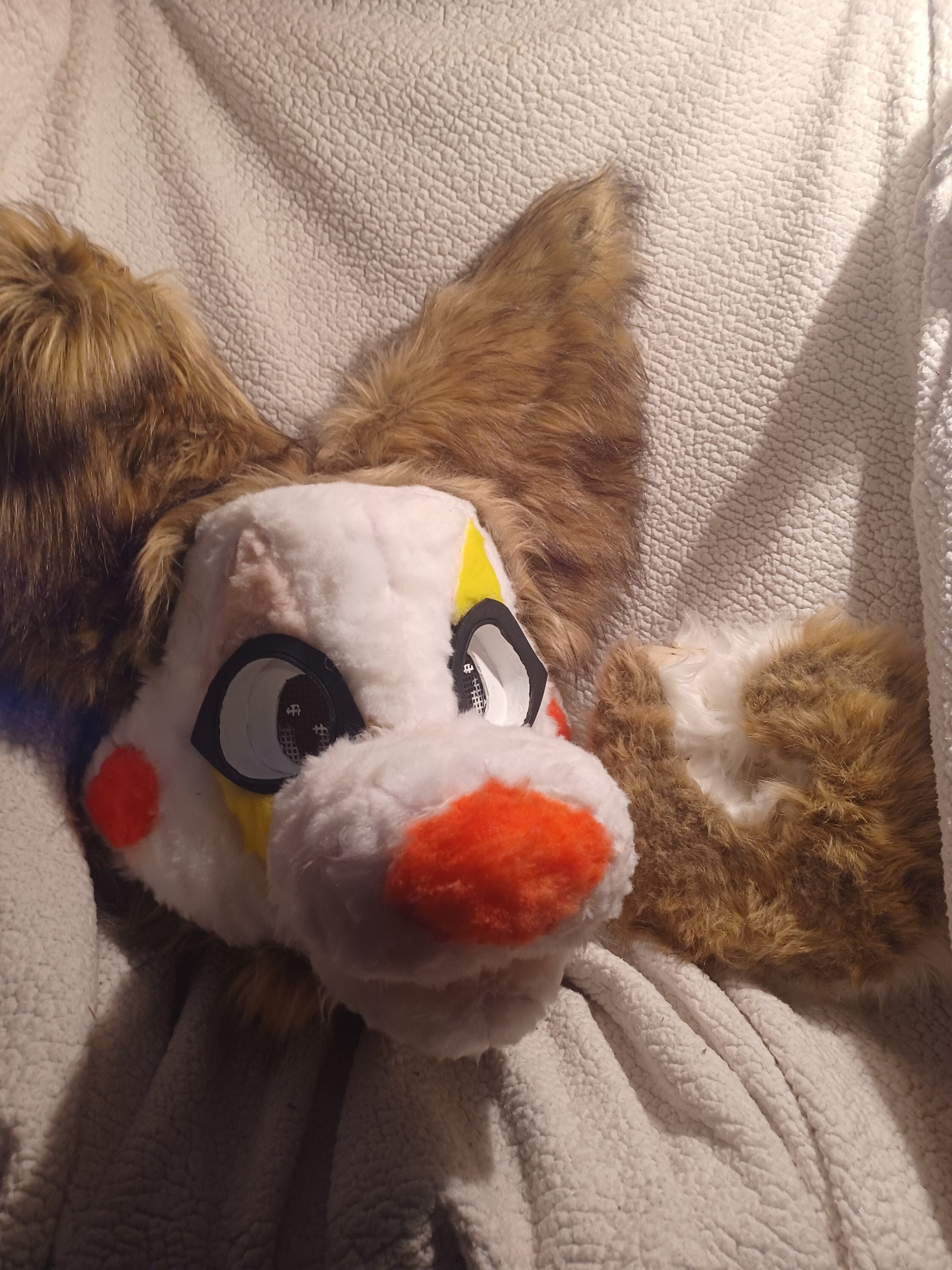 Clown Dog Fursuit head and Tail - Etsy