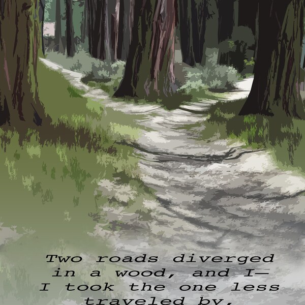 Road Less Traveled - Etsy