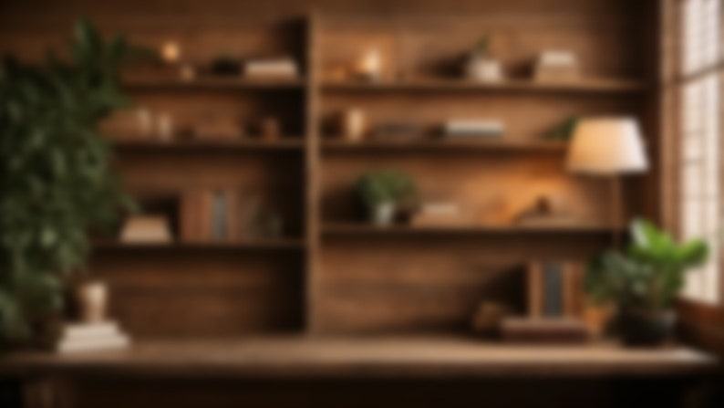Bundle of Five Blurred Bookshelf Backgrounds for Zoom Meetings, Blurred Version Only, Virtual ...