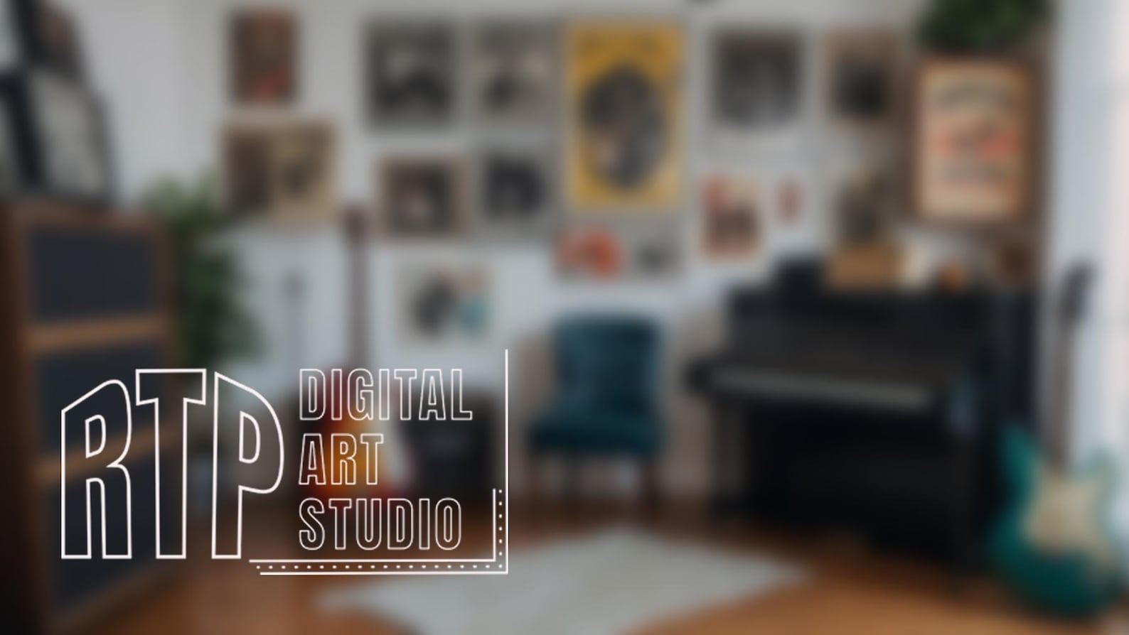 Virtual Background for Zoom Meetings, Rock N Roll Studio Background for ...