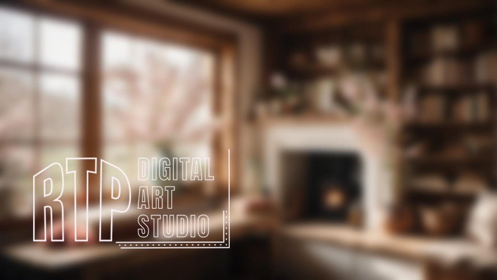 Zoom Background of a Rustic Spring Cottage for Zoom, MS Teams, Webex ...