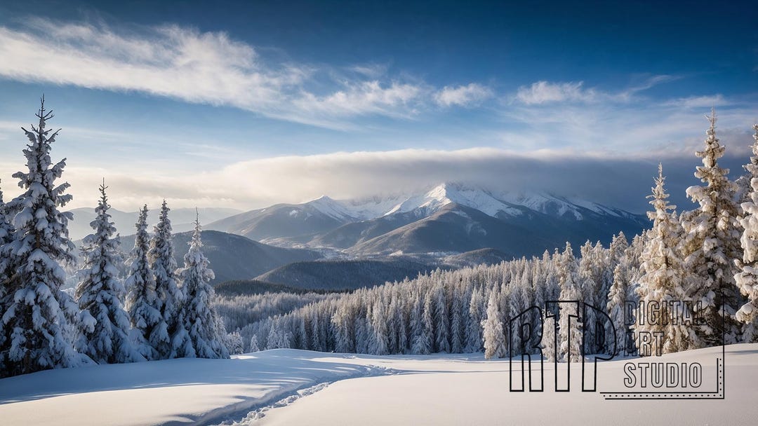 Virtual Winter Wonderland Background for Zoom, MS Teams, Webex, and ...