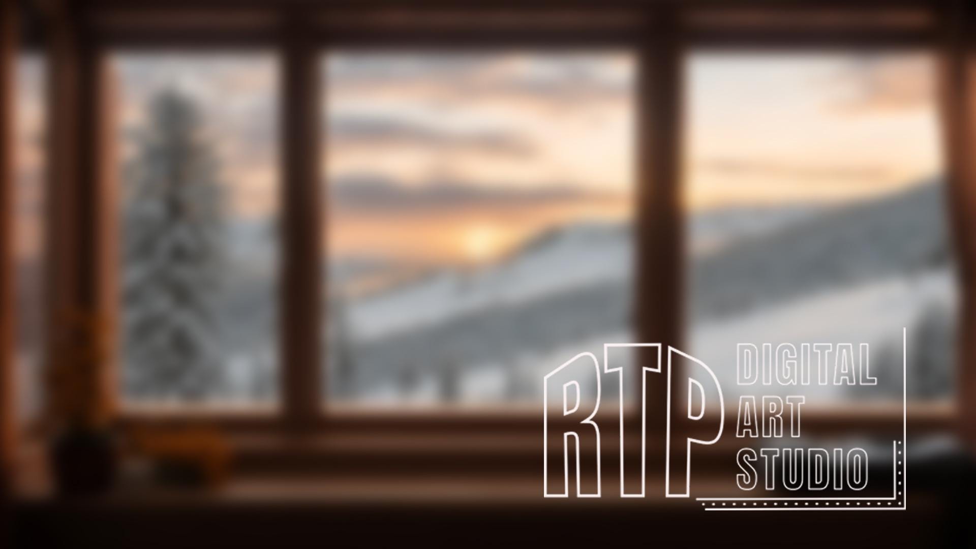 Virtual Zoom Background , MS Teams, Webex, Skype Meetings, Winter Window Background in 16:9 ...