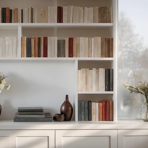 Virtual Background Bookshelf for Zoom Meetings, Home Office Background ...