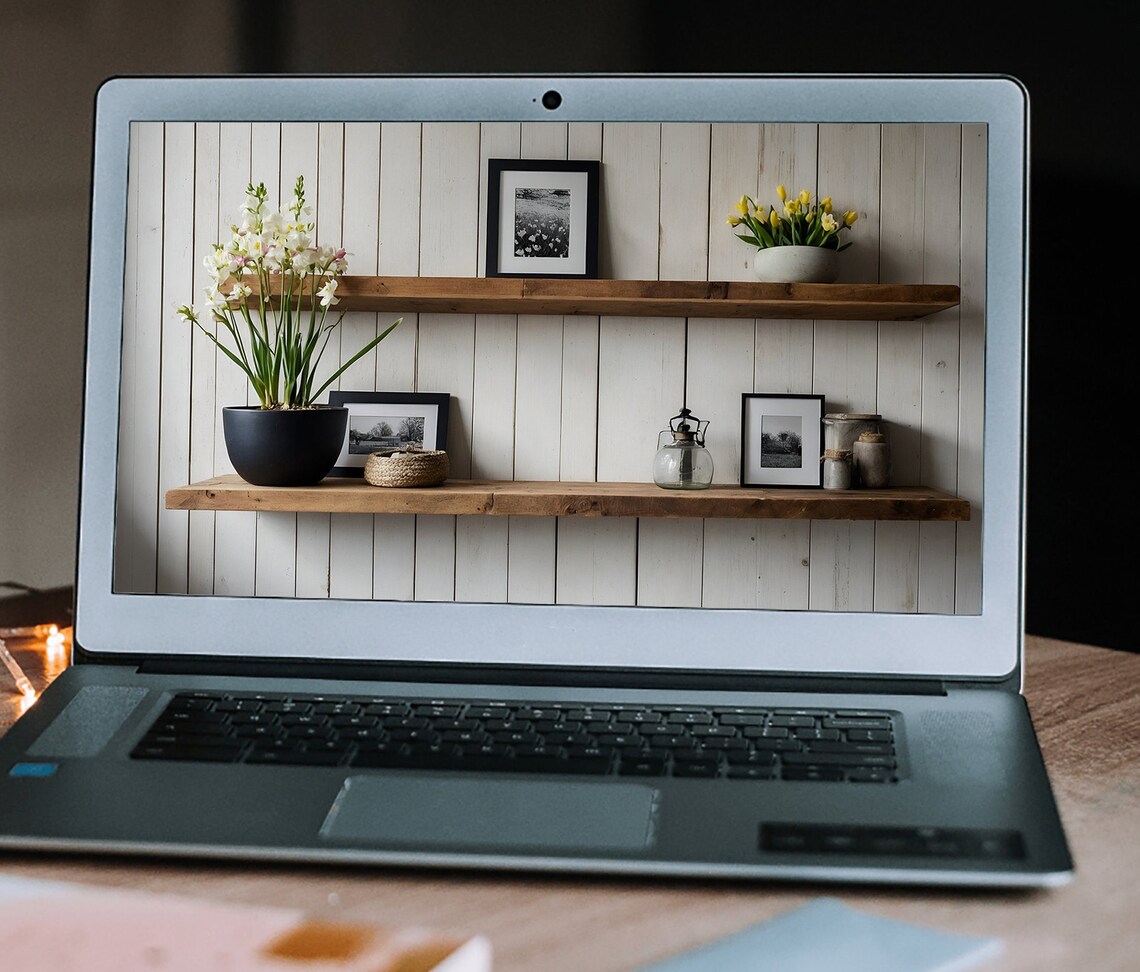 Spring Wildflower Cottagecore Zoom Background Virtual Meetings, Boho ...