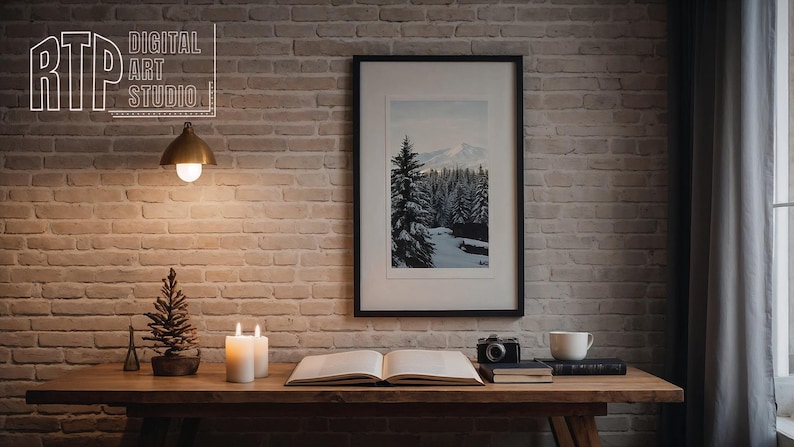 Brick Wall Minimalist Zoom Background for Virtual Meetings, Modern ...