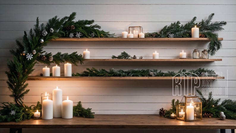 Virtual Winter Bookshelf Background for Zoom Meetings, Home Office ...