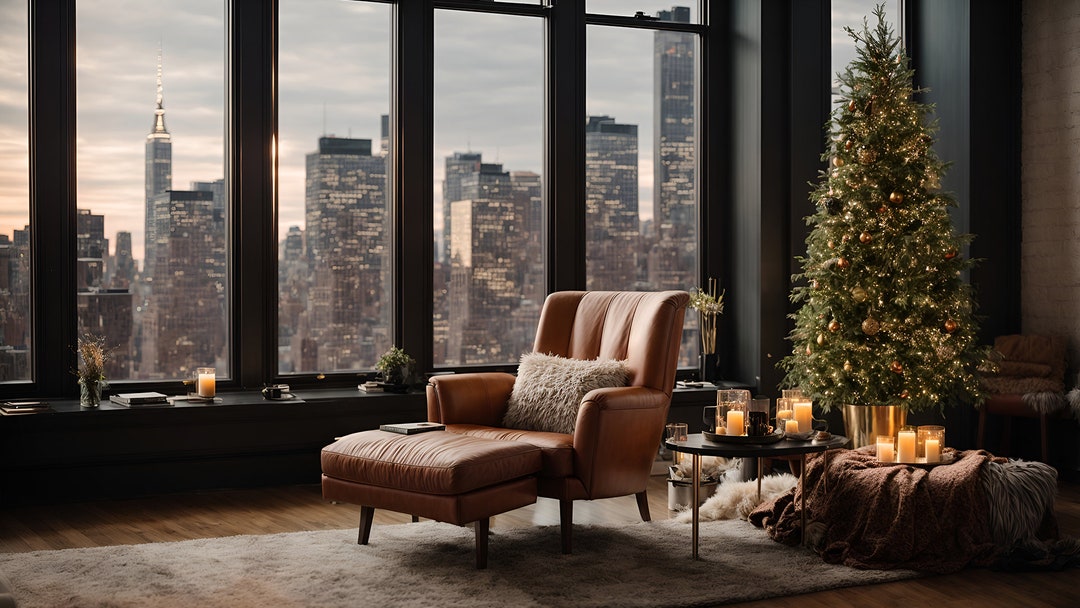 Virtual New York City Loft Background for Zoom Meetings, Virtual Office ...