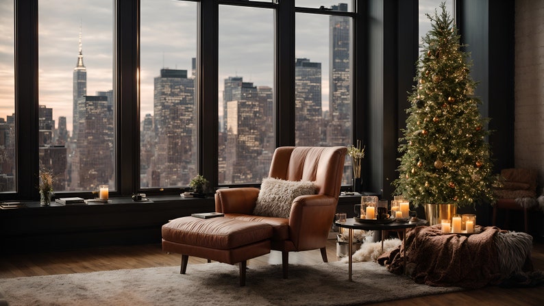 Virtual New York City Loft Background for Zoom Meetings, Virtual Office ...