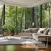Teams Background House in the Forest, Natural Trees View, Virtual Home ...