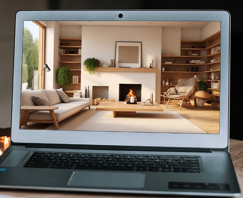 Neutral Background for Zoom and MS Teams Meetings, Modern Office ...