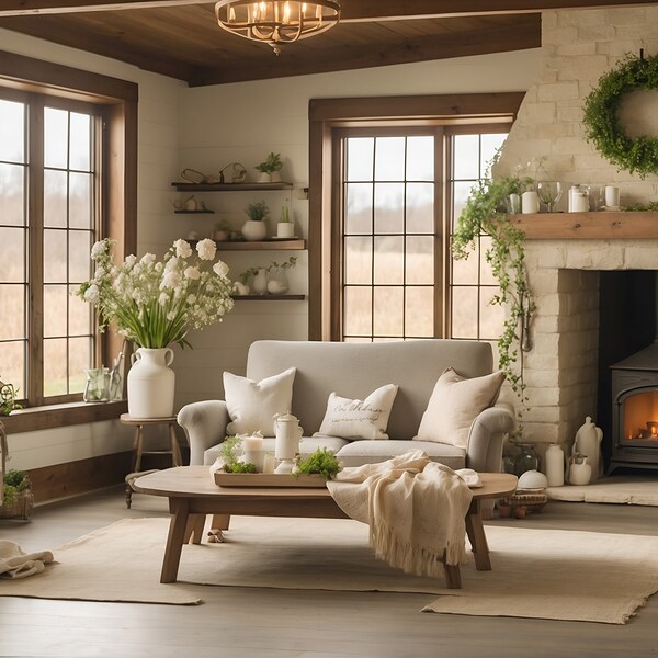 Rustic Zoom Background - Etsy