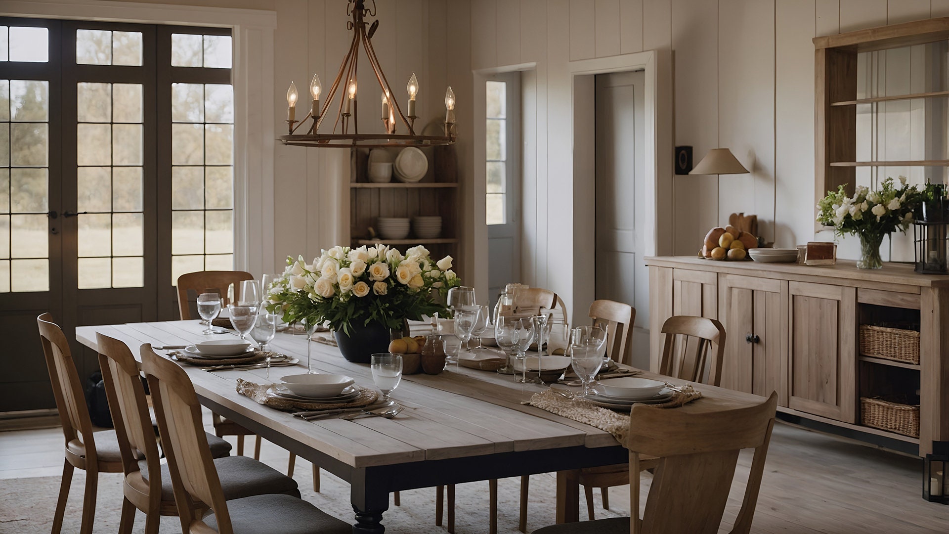 Bundle of Three Spring Farmhouse Zoom Backgrounds, Virtual Meetings ...