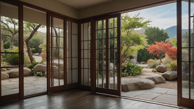 Virtual Background Zen Garden for Zoom, Natural Calming Background for ...