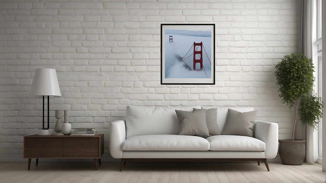 Virtual Background for Zoom Meetings, Simple White Brick Wall With ...