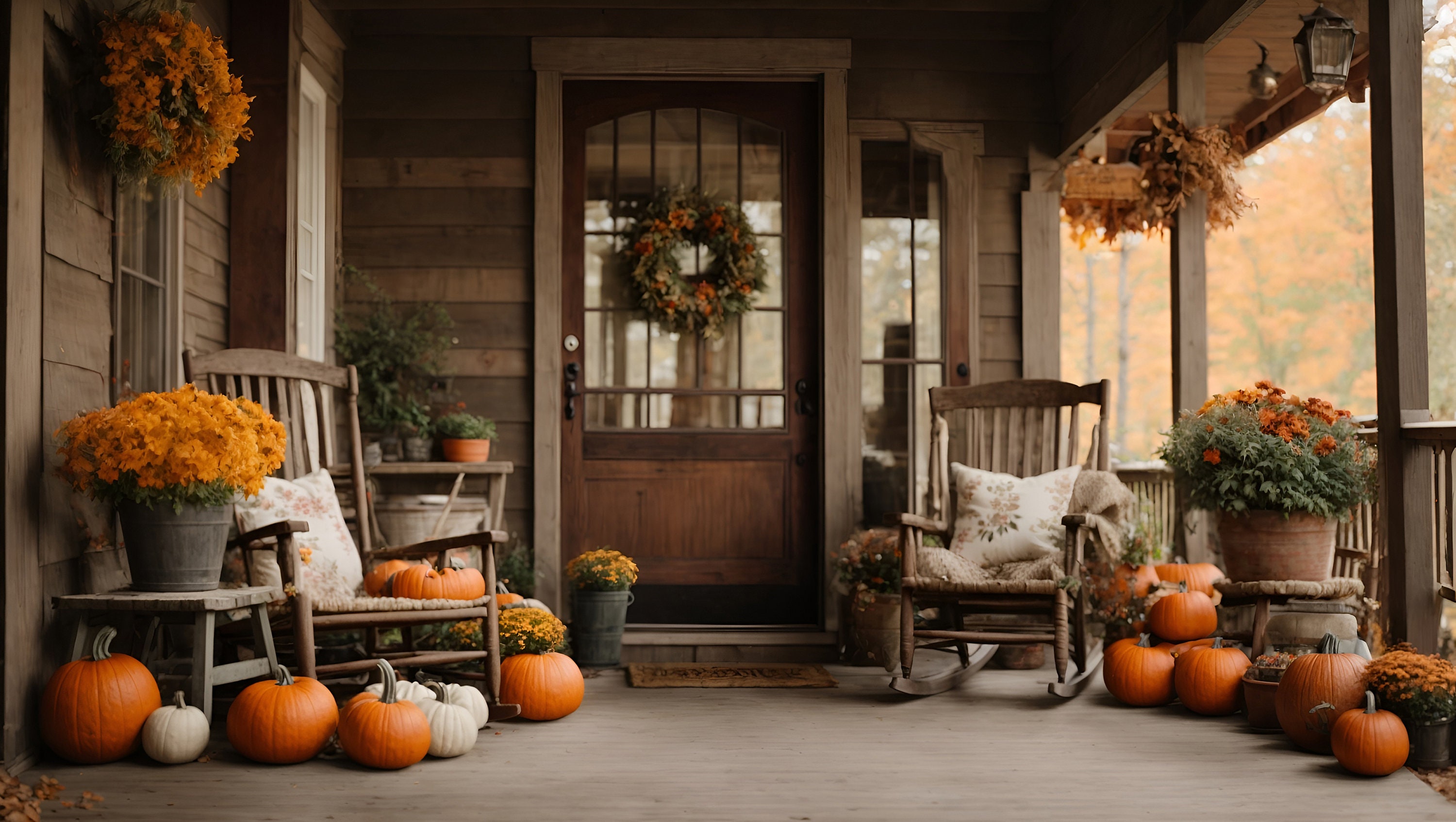 Bundle of Zoom Background Porch Scenes Four Seasons for Meetings ...