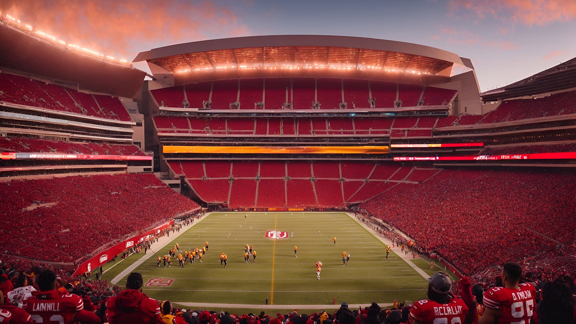 Virtual Zoom Background Football Stadium, Sports Backdrop for Zoom ...