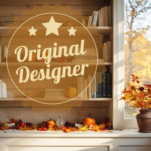 Autumn Bookshelf Virtual Background Zoom Meetings, Fall Themed ...