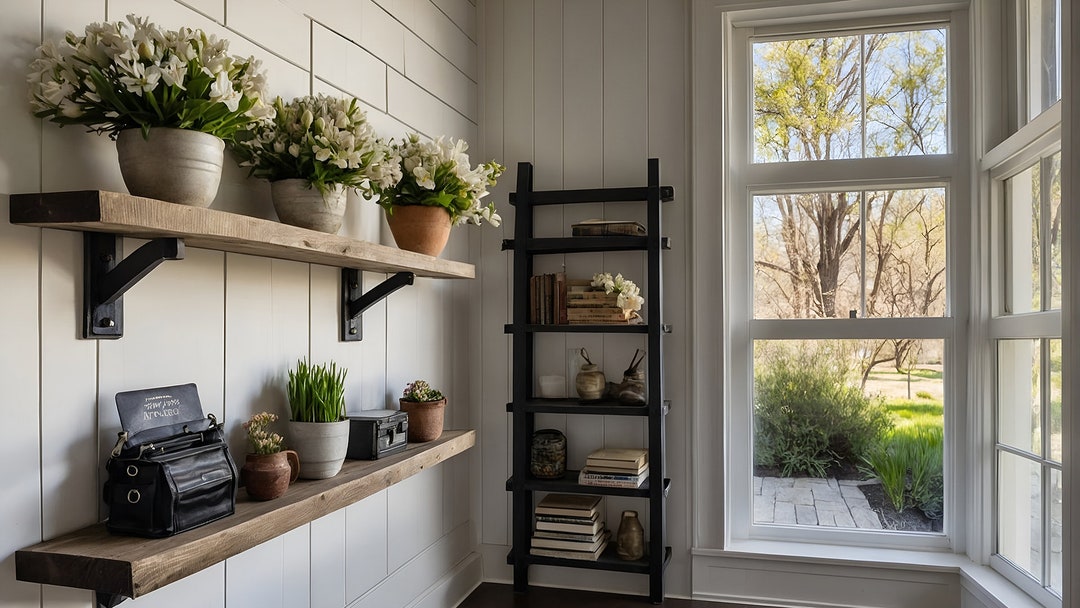 Spring Farmhouse Zoom Background for Virtual Meetings, Boho ...