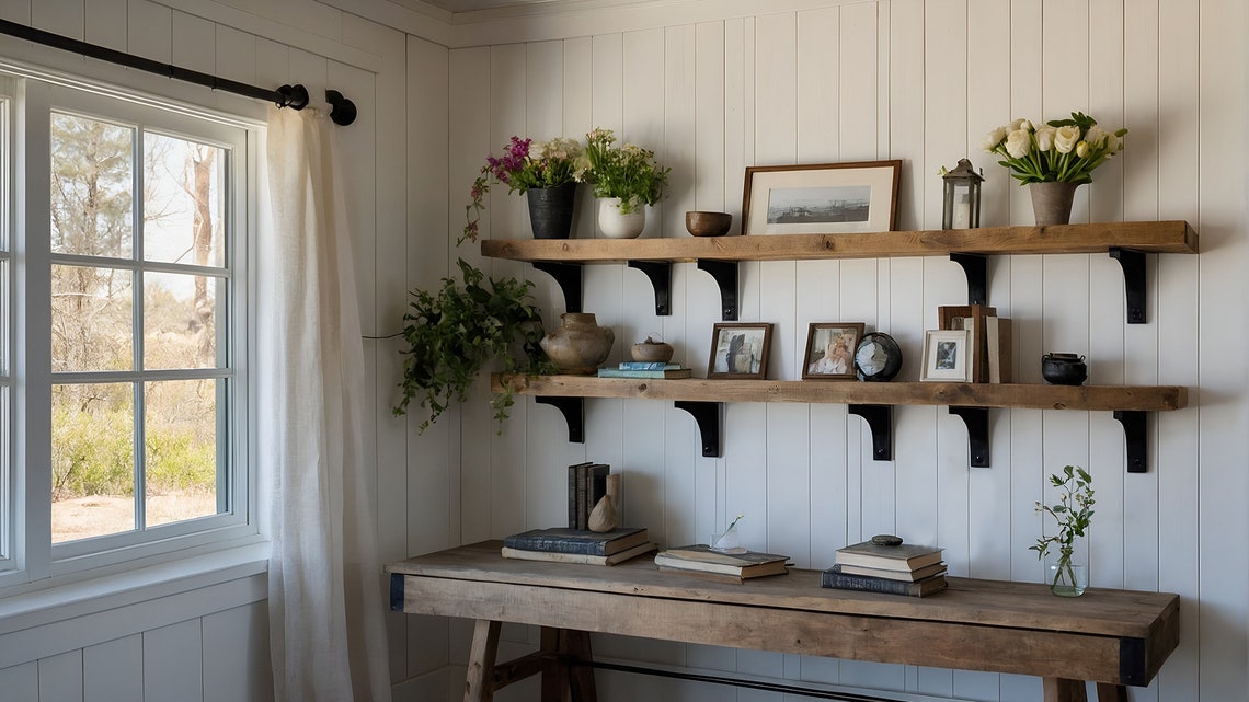 Spring Wildflower Farmhouse Zoom Background for Virtual Meetings, Boho ...