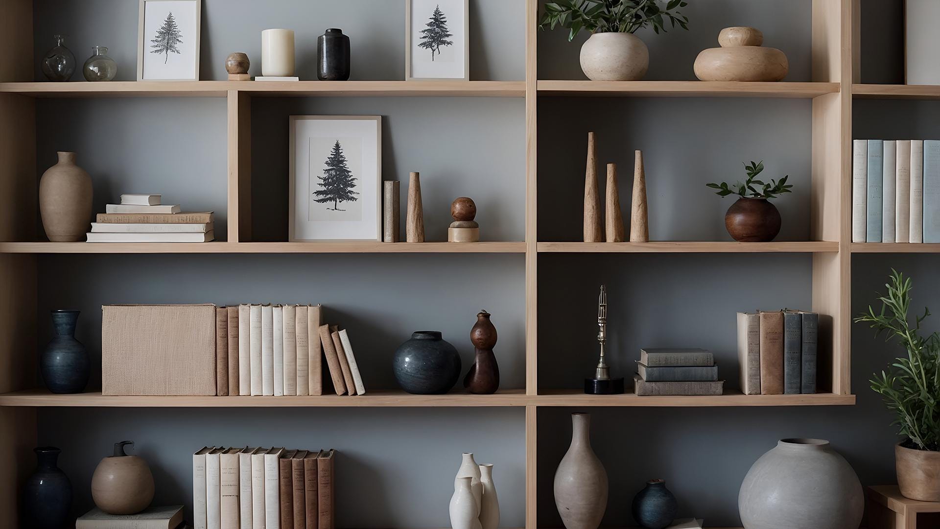 Modern Home Office Virtual Bookshelf Background for Zoom Meetings ...