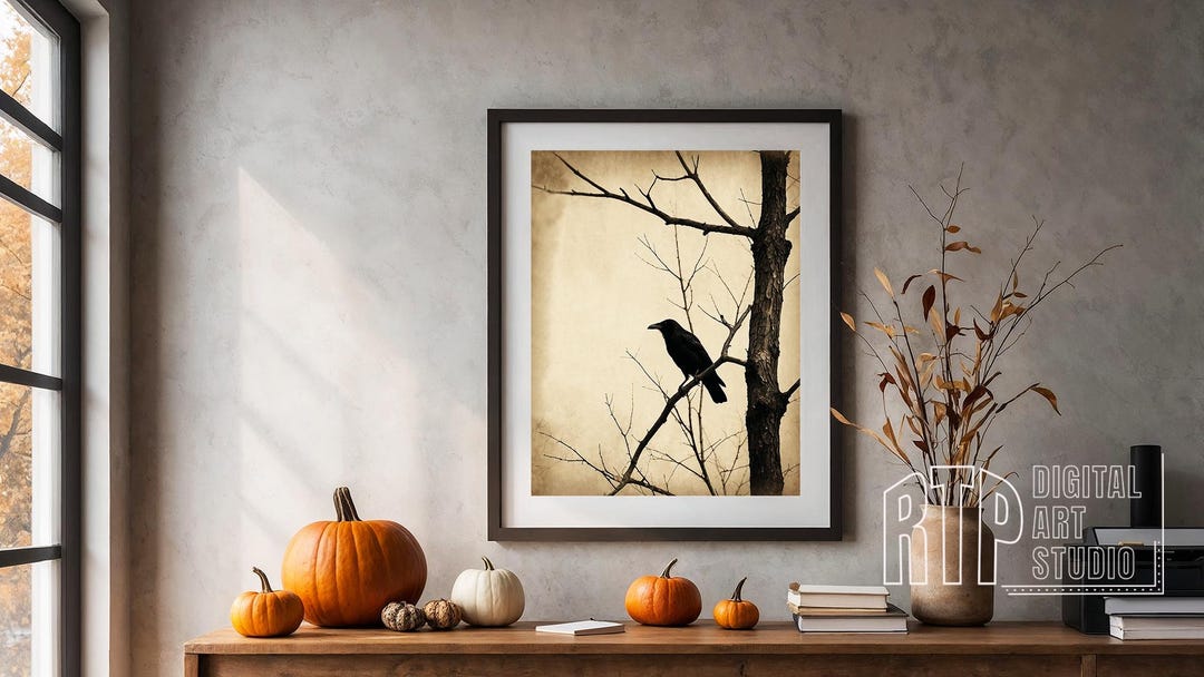 Autumn Home Office Virtual Background for Zoom Meetings, Fall Themed ...