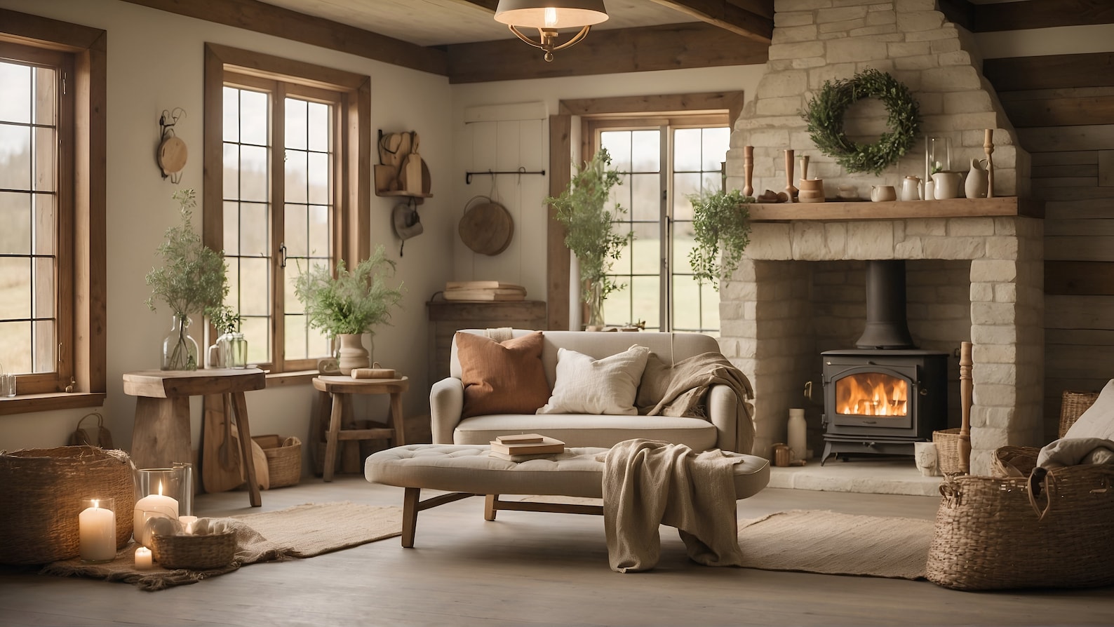 Animated Zoom Background Flickering Fireplace, 17 Second Loop Virtual ...