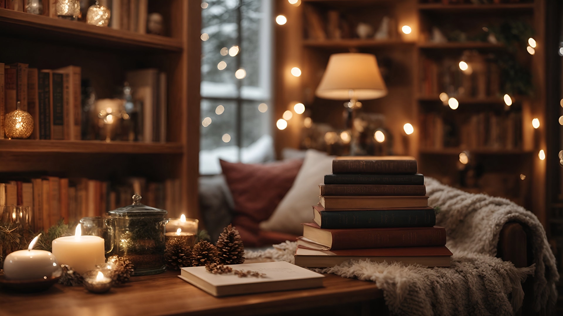 Rustic Winter Zoom Background Virtual Office That Works With Zoom, MS ...