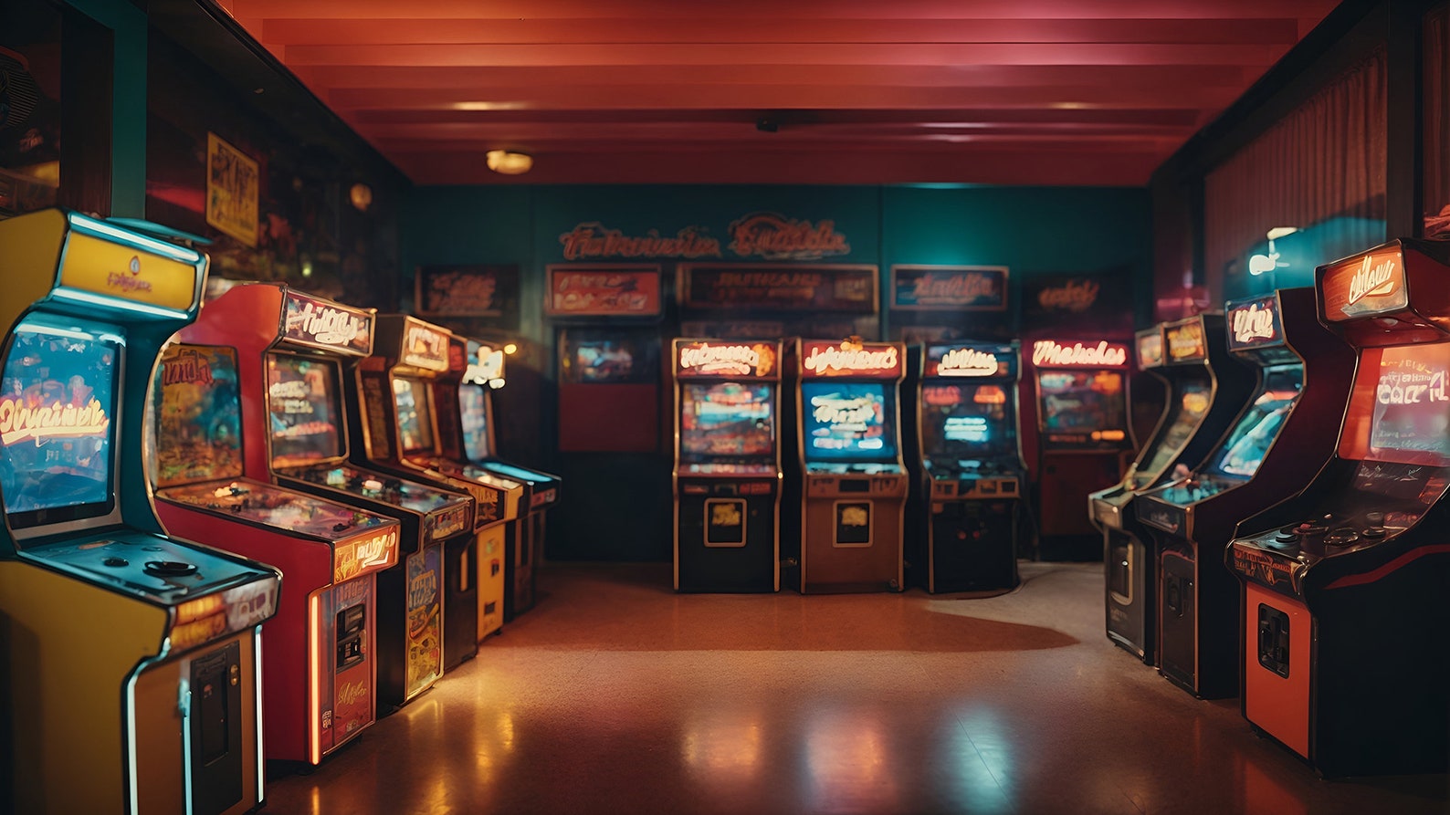 Virtual Background 1980's Arcade Room for Zoom Meetings, Cool ...