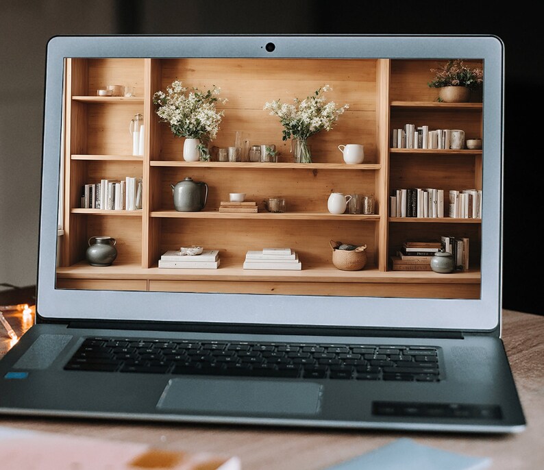 Spring Wildflower Cottagecore Zoom Background Virtual Meetings, Boho ...