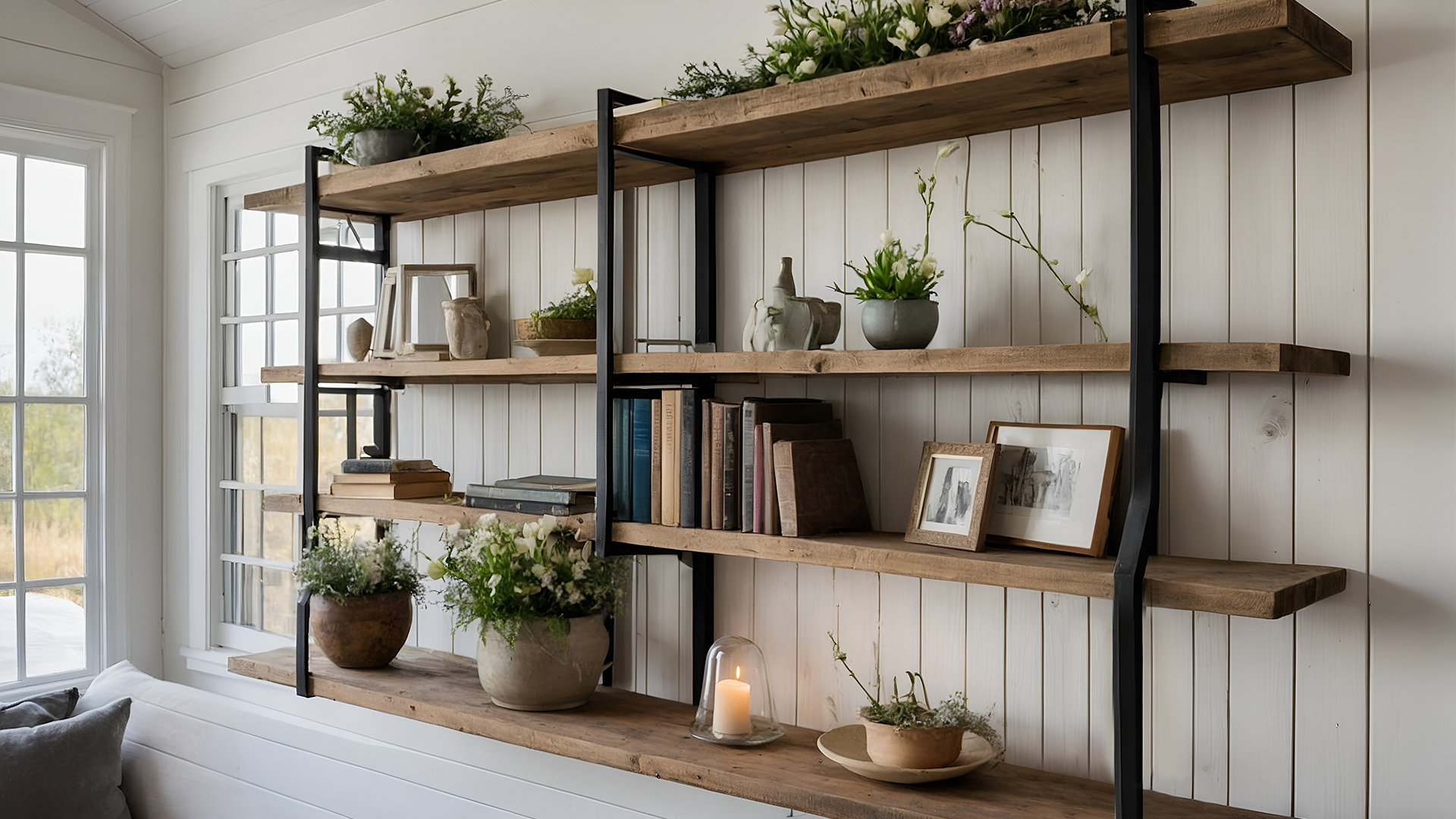 Spring Wildflower Farmhouse Zoom Background for Virtual Meetings, Boho ...