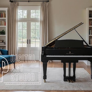 Virtual Background for Teams Meetings, Piano Room Background for Zoom ...