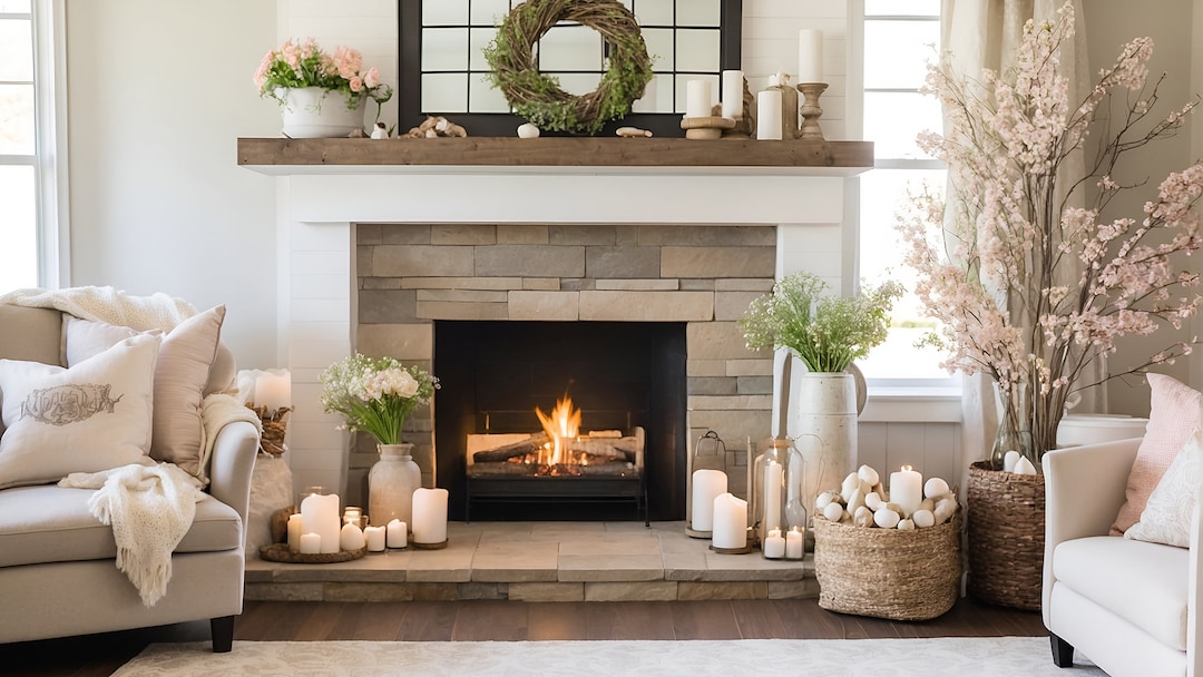 Animated Flickering Fireplace Virtual Background, 12 Second Loop ...