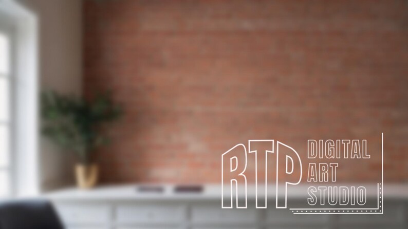 Minimalist Brick Wall Virtual Background for Zoom, MS Teams Meetings ...