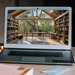 Zoom Background Loft Office With Skylights and Bookshelves for Zoom, MS ...
