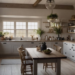 Bundle of Three Spring Farmhouse Zoom Backgrounds, Virtual Meetings ...