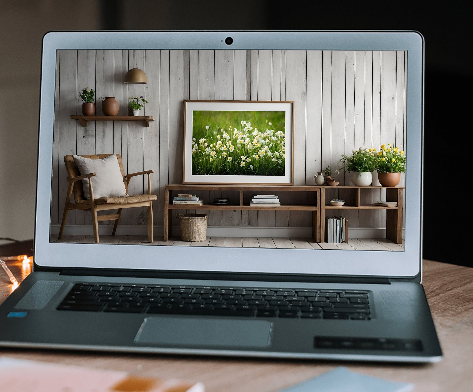 Spring Wildflower Cottagecore Zoom Background Virtual Meetings, Boho ...