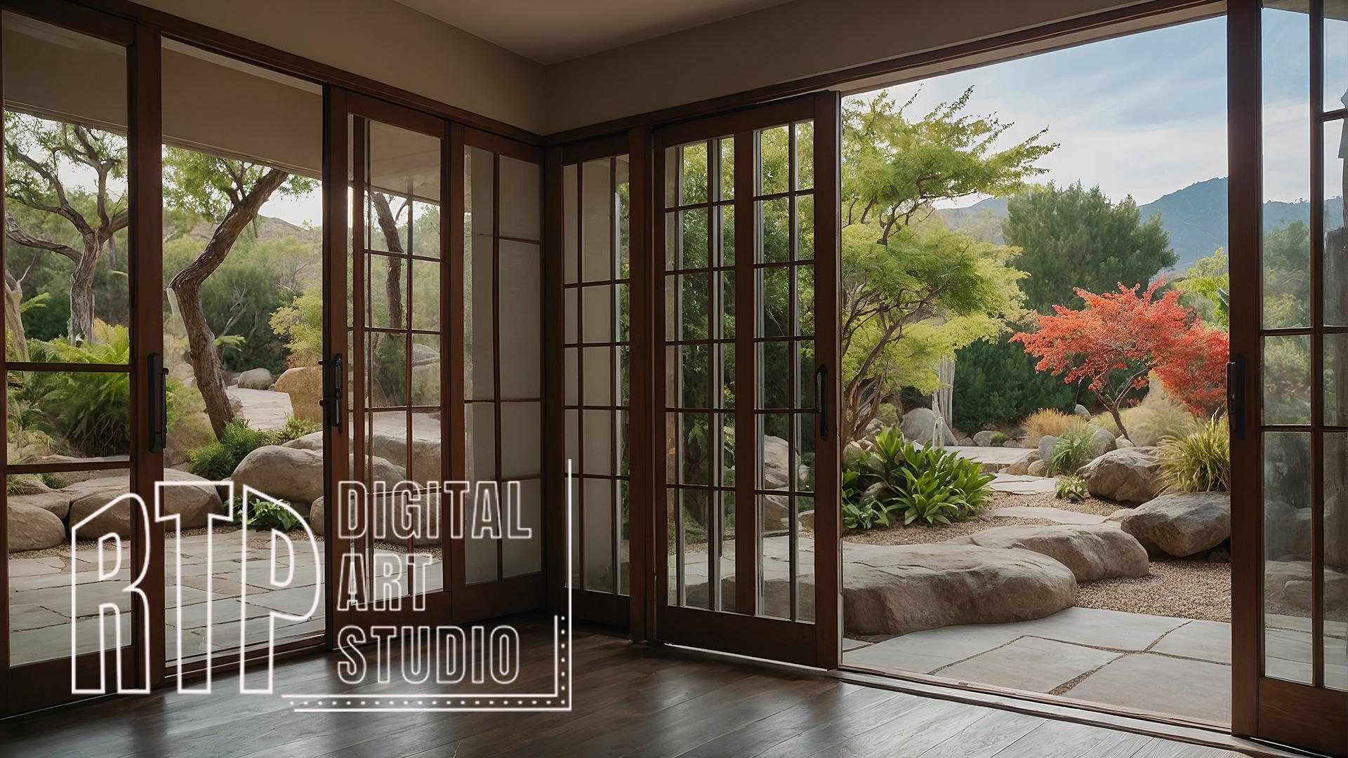 Virtual Background Zen Garden for Zoom, Natural Calming Background for ...