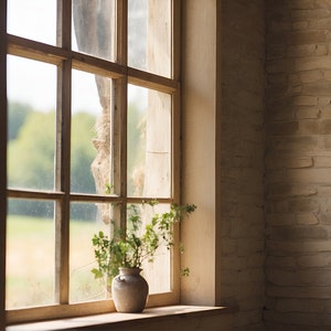 Virtual Background for Zoom Meetings, Simple Brick Wall and Window With ...