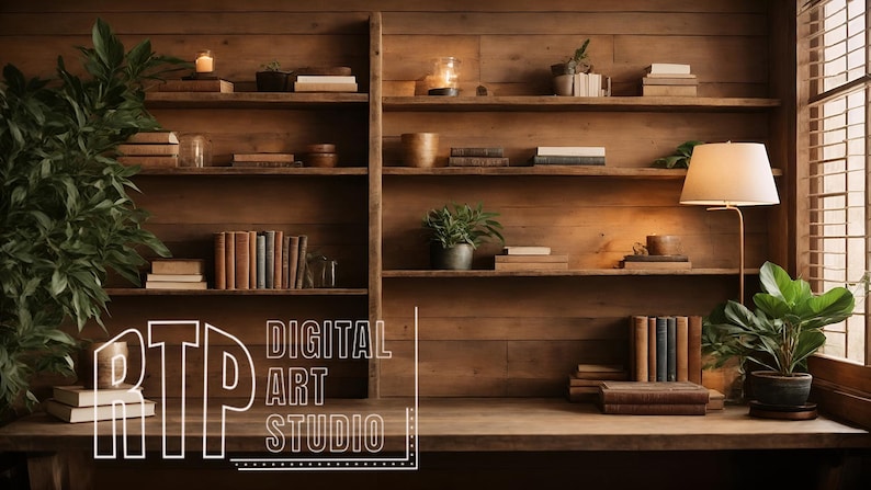 Cool Bookshelf Background for Zoom Meetings Blurred and Normal Version ...