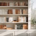 Virtual Background White Bookshelf Bundle Set of Five Home Office ...
