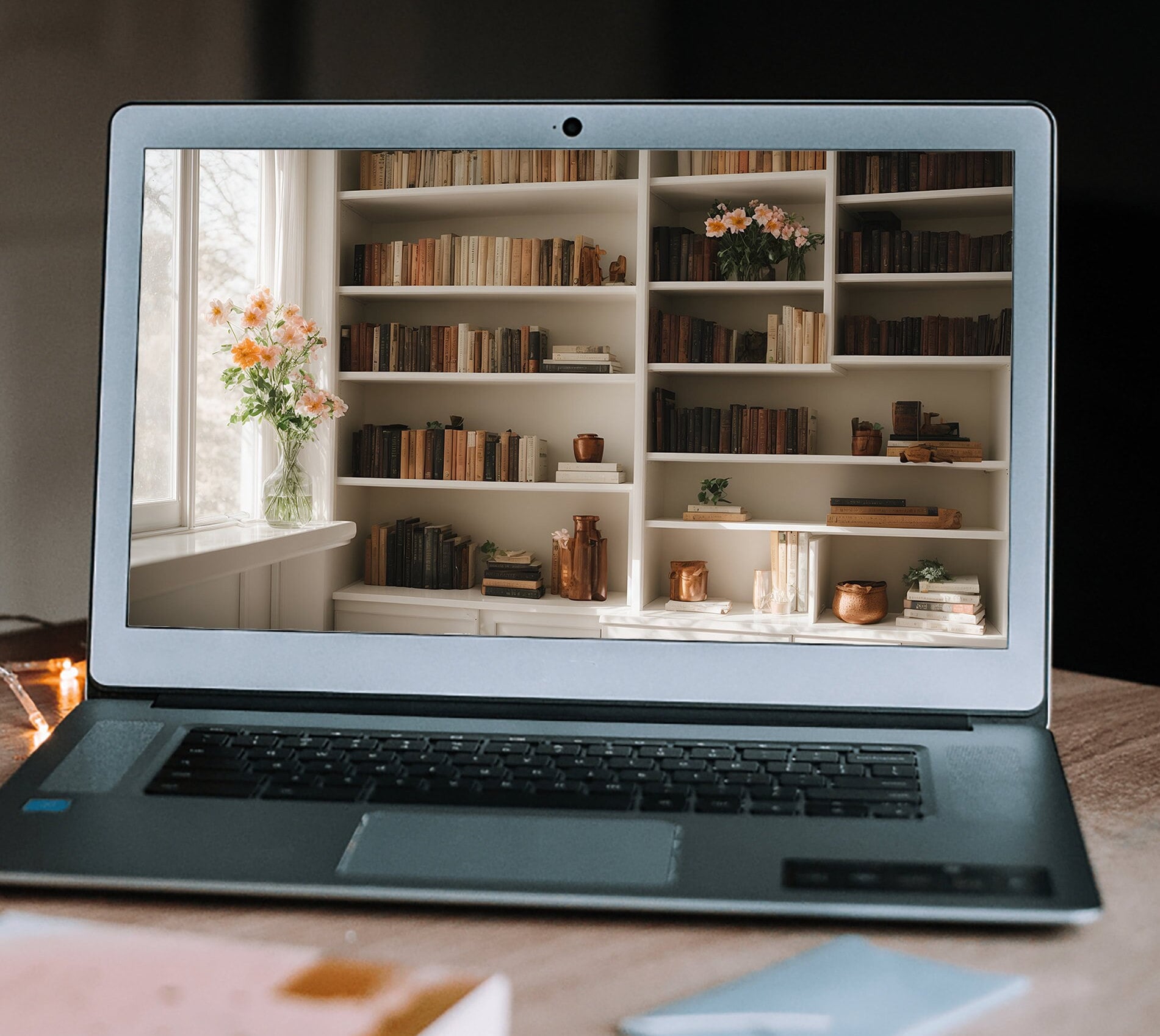 Spring Wildflower Cottagecore Zoom Home Office Background for Virtual ...