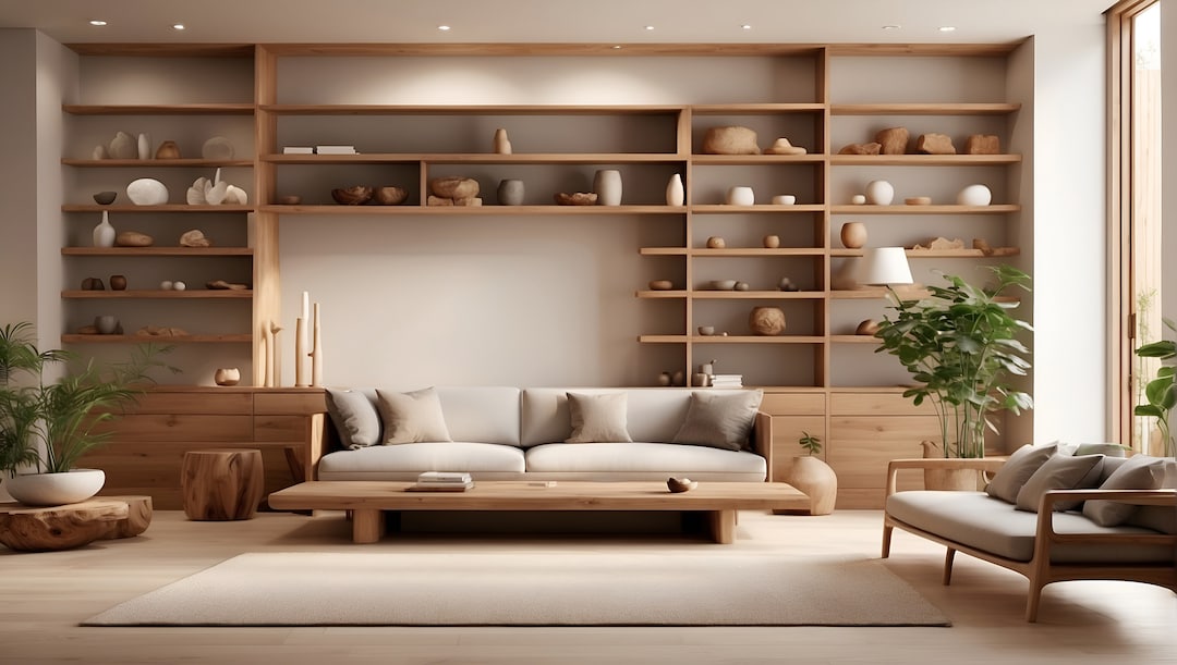 Zen Calming Background for Zoom and MS Teams Meetings, Modern Office Virtual Zoom Background for ...