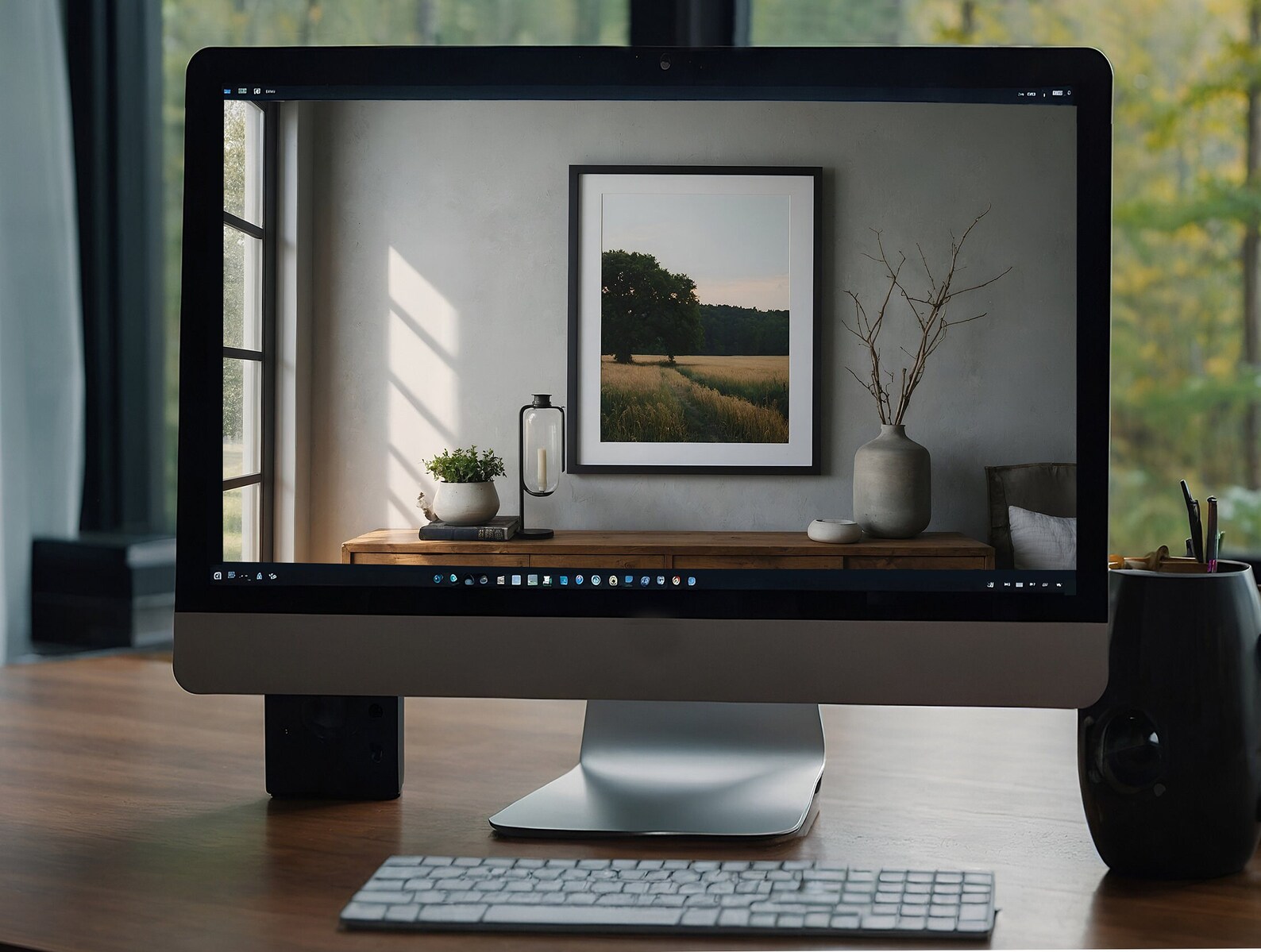 Farmhouse Cottagecore Zoom Background for Virtual Meetings, Spring or ...